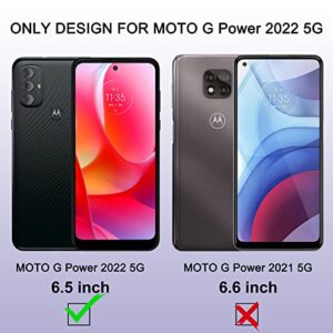 2 Pack Moto G Power 2022 Privacy Screen Protector, Anti-Spy Screen Protector Tempered Glass for Motorola Moto G Power 2022 6.4 Inch, [9H Hardness] [Anti-Scratch] [Bubble Free]