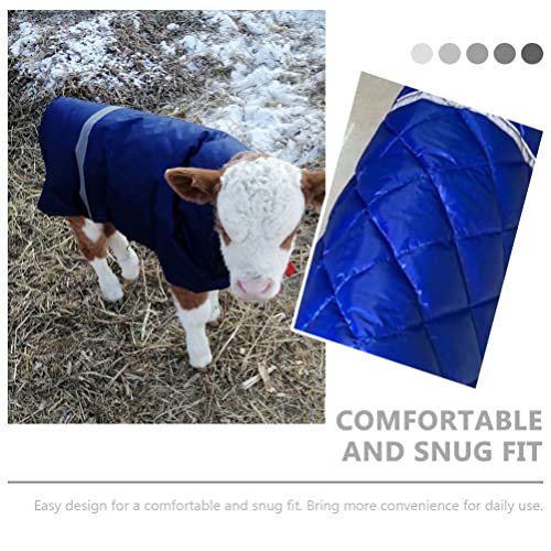 Balacoo Calf Warm Clothes Livestock Saver Coat Blanket Thickened Belly Protection Windproof Apparel for Keep Cow Warmming