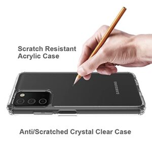 Sucnakp for Galaxy A03S Case Samsung A03S Case Premium Clear Back Panel + TPU Bumper Cover for Samsung Galaxy A03S US Version（YKL Clear）