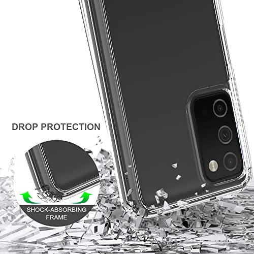 Sucnakp for Galaxy A03S Case Samsung A03S Case Premium Clear Back Panel + TPU Bumper Cover for Samsung Galaxy A03S US Version（YKL Clear）