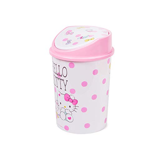 Girls Cute Kitty Home Trash Can Bin Wastebasket Waste Garbage Can Bin