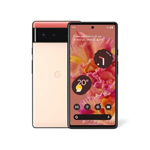 google pixel 6 5g 128gb 8gb ram factory unlocked (gsm only | no cdma - not compatible with verizon/sprint) international version - kinda coral