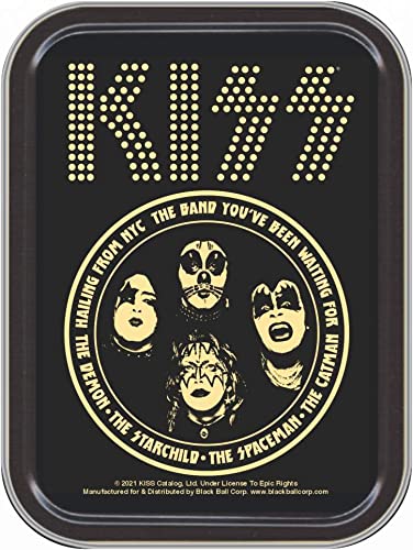 Stash Tins - KISS The Band You've Been Waiting For Storage Container 4.37" L x 3.5" W x 1" H