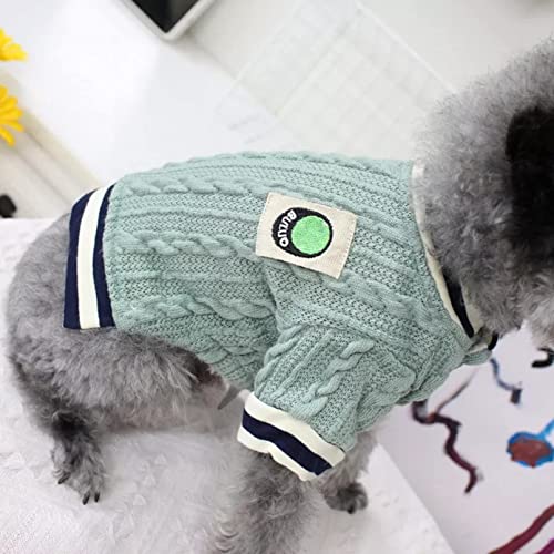 Dog Clothes Winter Dogs Clothes Wavy Strip Knitted Bottoming Sweater Dog Jacket Chihuahua Clothes for Small Medium Dogs Pet Clothing