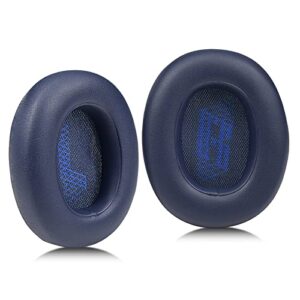 live 650btnc earpads replacement ear cushion protein leather memory foam ear pads compatible with jbl e65btnc duet nc live 650tnc live 660 btnc wireless over-ear headphones (midnight blue)