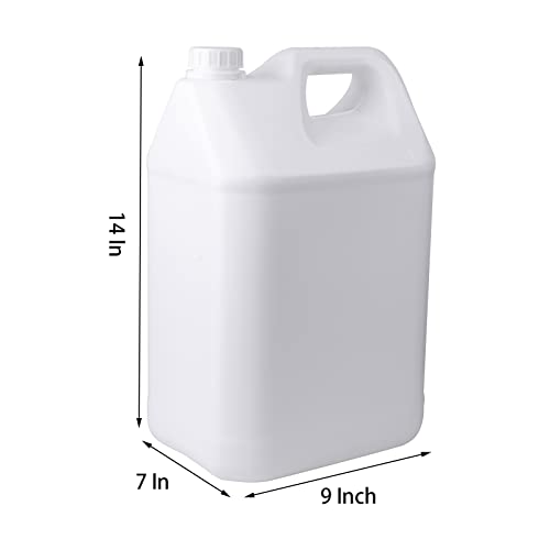 Nicunom Plastic Jug 2.5 Gallon, Water Jug with Lids F-Style Storage Jug Heavy-Duty HDPE Containers for Water, Sauces, Soaps, Cleaning Solutions, Liquids