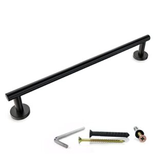 sayoneyes 24 inch matte black towel bar – premium grade sus304 stainless steel towel holder wall mounted – single layer black towel racks for bathroom, kitchen, bedroom