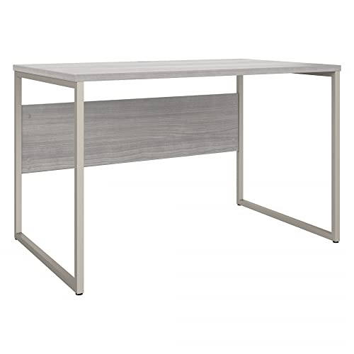 Bush Business Furniture Hybrid Computer Table Desk with Metal Legs, 48W x 30D, Platinum Gray