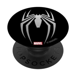 marvel spider-man 2 game spider logo popsockets standard popgrip