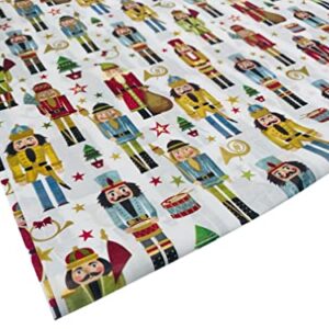 Westmon Works Nutcracker Tissue Paper 20 Inch x 30 Inch Sheets Bulk Set for Christmas Wrapping Featuring Classic Holiday Nut Crackers Pack of 20