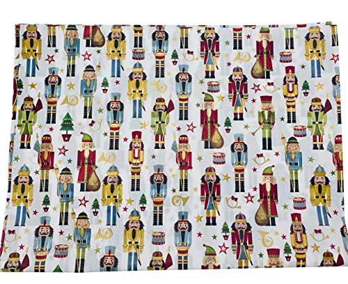 Westmon Works Nutcracker Tissue Paper 20 Inch x 30 Inch Sheets Bulk Set for Christmas Wrapping Featuring Classic Holiday Nut Crackers Pack of 20