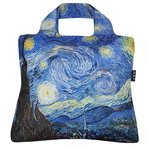 Envirosax Van Gogh Pouch Reusable Bag Polyester Shopping Grocery Bags Set of 5 Foldable Water Resistant