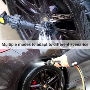 UYYE Wheel Brush -The Water-Powered Wheel Rim Cleaning Brush,Car Interior and Exterior Accessories,Auto Spinning Brushes to Scrub and Wash Car Tires,Bike & Motorcycle Wheels