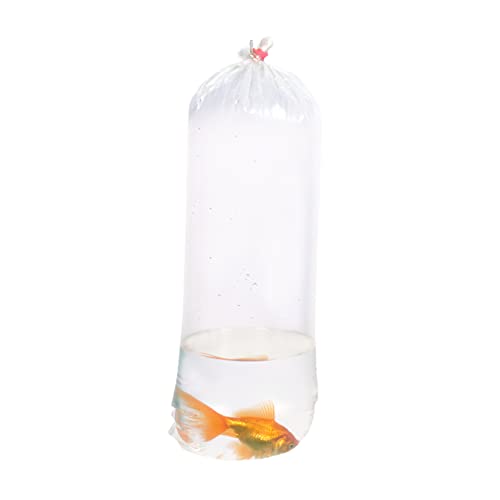 ALFA Fishery Bags Round Corners Bottom Leak Proof Clear Plastic Fish Bags Size 8 Inches for Marine and Tropical Fish Transport 2 mil. (8" x 20" / 100 Pack)