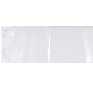 ALFA Fishery Bags Round Corners Bottom Leak Proof Clear Plastic Fish Bags Size 8 Inches for Marine and Tropical Fish Transport 2 mil. (8" x 20" / 100 Pack)