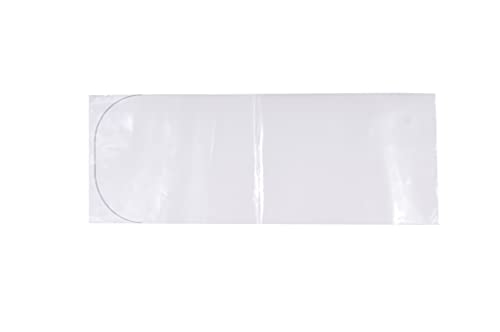 ALFA Fishery Bags Round Corners Bottom Leak Proof Clear Plastic Fish Bags Size 8 Inches for Marine and Tropical Fish Transport 2 mil. (8" x 20" / 100 Pack)