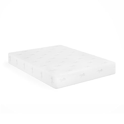 Furinno Angeland Luxury III Gel Infused Memory Foam Mattress/CertiPUR-US Certified/Pressure Relieving/Hypoallergenic, 10-Inch, Queen,White