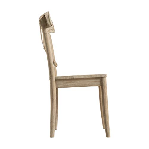 Bowery Hill 19'' Transitional Wood X-Back Side Chair in Natural (Set of 2)