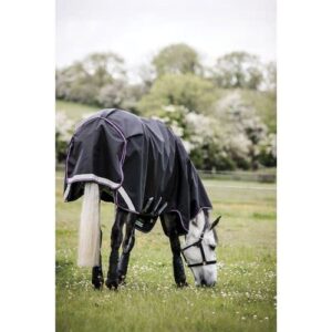 Horseware Ireland Rambo Supreme Turnout Lite 0g, Color: Navy/Burg,DustyBlu&NVY, Size: 78 (AAASA0-BQDB-78)