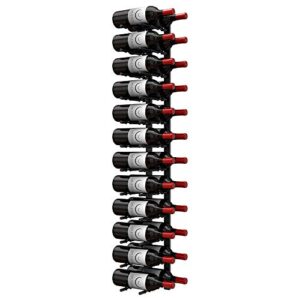 ultra wine racks wall mounted wine racks (4 foot 2 deep, matte black)