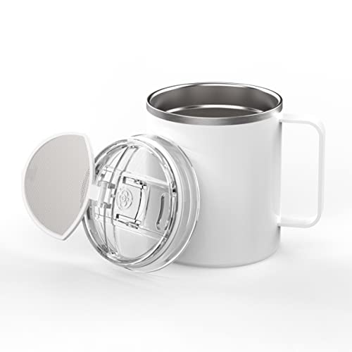 GOODBREW GoodBrew Camp Mug Stainless Steel Insulated Mug with Strainer Lid Double Wall Comfortable Grip