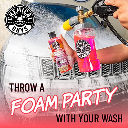 Chemical Guys CWS21516 Sticky Snowball Ultra Snow Foam Car Wash Soap (Works with Foam Cannons, Foam Guns or Bucket Washes) Safe for Cars, Trucks, Motorcycles, RVs & More 16 fl oz, Cherry Scent