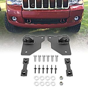 wsays front bumper tow hook compatible with 2005-2011 jeep commander and grand cherokee