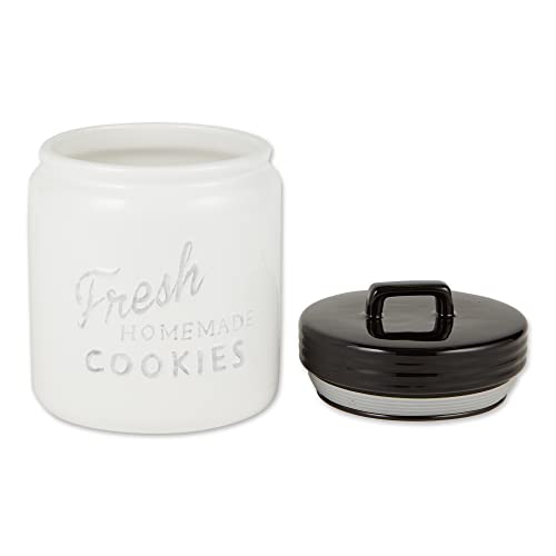 DII Kitchen Accessories Collection Ceramics, Cookie Jar, Black