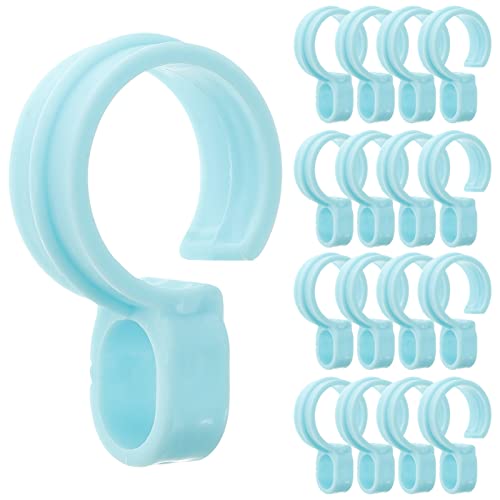 Scicalife 25pcs Windproof Hooks Clothing Hanger Buckle Hooks Clothes Rod Round Hooks