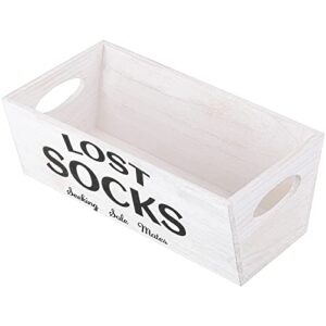 lost socks basket lost socks sign farmhouse laundry room decor and accessories lost socks bin laundry room decor laundry room storage organization hanging wall basket for laundry room storage (white)