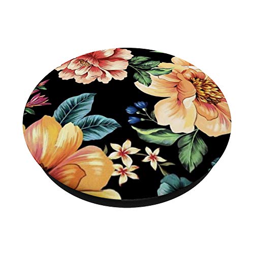 Vintage Floral Pattern Phone Popper PopSockets Swappable PopGrip