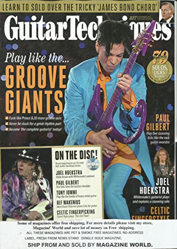 Guitar Technniques Magazine, Play like the Groove Giants * November, 2021 * Issu # 327 * Display until November, 17th 2021 * Printed in UK * Free Disc Included. ( PLEASE NOTE: ALL THESE MAGAZINES ARE PETS & SMOKE FREE. NO ADDRESS LABEL, FRESH STRAIGHT FRO