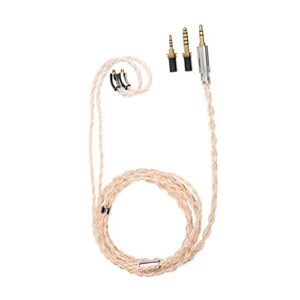 fiio headphone upgrade cable high-performance comes with 2.5mm/3.5mm/4.4mm swappable plugs lc-re pro (mmcx connector)