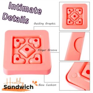 Crethinkaty Sandwich Cutters,Mini Sandwich Cutter and Sealer Bread Crust Cutter DIY Pocket Sandwich with Vegetable and Fruit Cutters Shapes Cookie Cutters Lunchbox and Party Platters for Kids