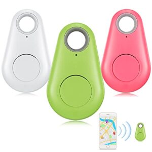 3 packs smart tracker key finder locator multicolor wireless gps tracker mini anti lost alarm sensor device remote finder item finders for kids pet dog cat key phone car wallet luggage