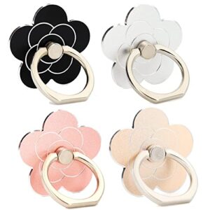 cell phone ring holder flower,fwaytech 360 rotate metal finger ring socket grip kickstand for smartphones,4pack (flower4)