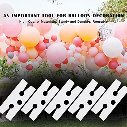 200pcs Plastic Balloon Clips Ties for Sealing, H Shape Bulk Balloon Ties clips Tool for Wedding Party Christmas Birthday Decoration