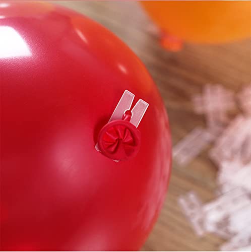 200pcs Plastic Balloon Clips Ties for Sealing, H Shape Bulk Balloon Ties clips Tool for Wedding Party Christmas Birthday Decoration