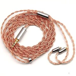 FAAEAL Upgraded Version of 8-core high-Purity Copper Earphone Cable,mmcx Connector for Shure SE846 SE535 SE215 SE315 SE425 UE900s MAGAOSI K5 LZ A4 A5 TIN Audio T2 T3 BGVP Earphones 4.9ft(3.5mm Plug)