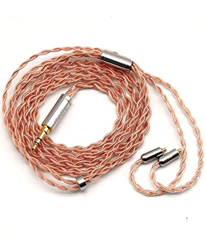 FAAEAL Upgraded Version of 8-core high-Purity Copper Earphone Cable,mmcx Connector for Shure SE846 SE535 SE215 SE315 SE425 UE900s MAGAOSI K5 LZ A4 A5 TIN Audio T2 T3 BGVP Earphones 4.9ft(3.5mm Plug)