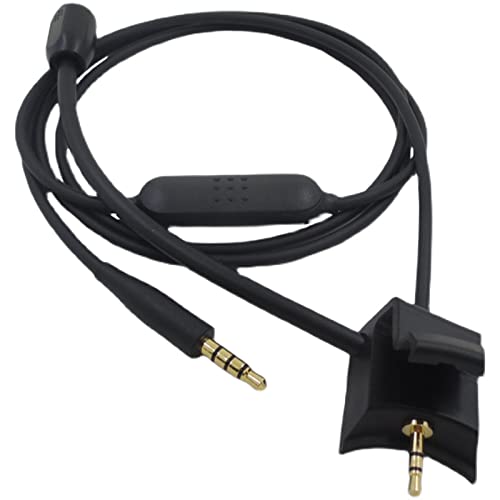 Detachable Replacement QC35 Headphone Boom Microphone Cable Cord Mute Switch Compatible with Bose QuietComfort 35 II (QC35 II) QC35 Gaming Headset​ for PC/ Laptop/ PS4/ PS5/ Xbox One Controllers