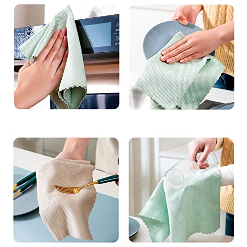 defutay Nanoscale Cleaning Cloth,Softer Highly Absorbent Cleaning Cloths for Window, Glass,Homes,Kitchens and Cars