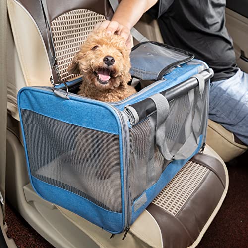 GAPZER Pet Carrier for Large and Medium Cats, Soft-Sided Pet Carrier for Big Medium Cats and Puppy, Dog Carriers Cat Carriers Pet Privacy Protection Travel Carrier