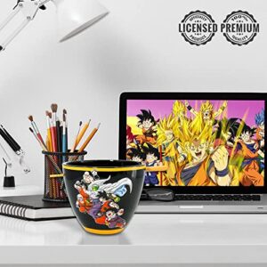 Stunned Mind Dragon Ball Z 16 oz Saiyans vs Earth Ramen Bowl with Chopsticks