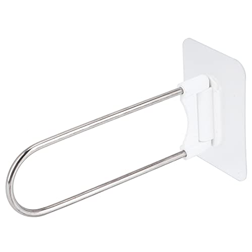 Clothes Hanger Holder, Clothes Hanger Organizer Stainless Steel U‑Shape Wall Storage Rack for Bathroom Balcony White