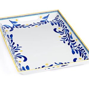 the season essentials everyday melamine collection vine handled tray