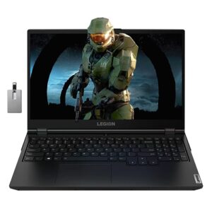 lenovo 2021 legion 5 17.3" fhd gaming laptop, amd ryzen 5-5600h(beats intel i7-9750h), 32gb ram, 1tb pcie ssd, nvidia geforce gtx 1650, nahimic 3d audio, win 11, black, 32gb snowbell usb card