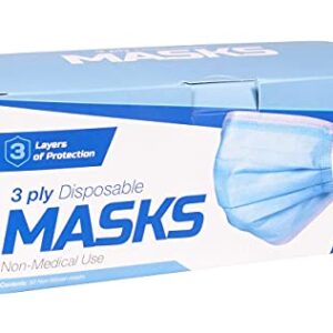 3 Ply ASTM Level 3 Masks (ASTM F2100-23)Disposable Face Mask Polution Air Quality Face Mask - Wildfire Face Masks Disposable 99% PFE, Smoke Face Mask OIG Brands - Medical Grade, Procedure Face Mask Ships from USA 50 Pack - Mascarillas Desechables