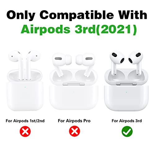 STSNano Food Case for AirPod 3 Design Funny Fun 3D Cool Girls Boys for Air Pods 3 3rd Generation Unique Cartoon Trendy Cute Kawaii Cover for Teen Kids Cases for AirPods 3 (2021) (Rainbow Candy)