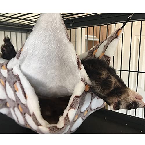 Hanging Tunnel Ferret Hammock Toy Set Rat Cage Accessories Warm Small Animal Hammock Bed for Guinea Pig Hamster Chinchilla